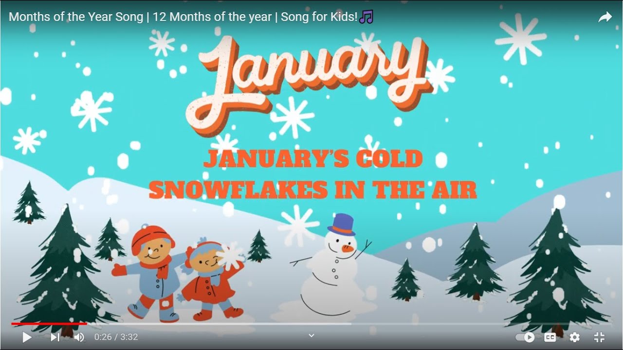 Months of the Year Song | 12 Months of the year | Nursery songs for ...