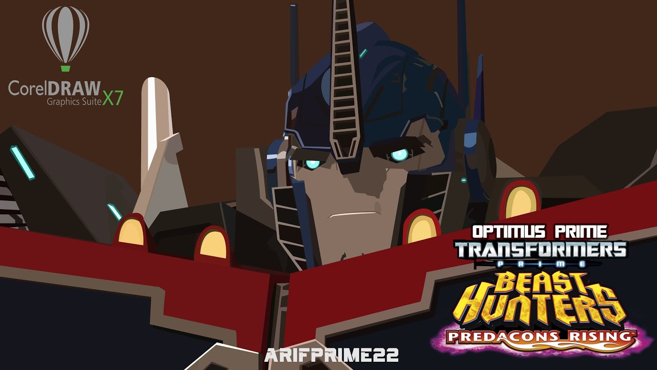 Optimus Prime Vector SpeedArt | CorelDraw X7 - YouTube