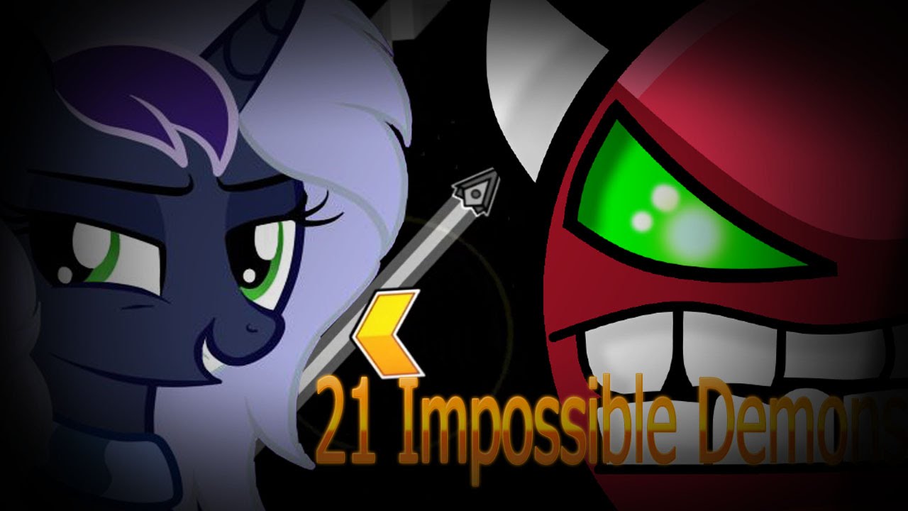 Geometry Dash 21 Impossible Demons in One Video ( ͡° ᴥ ͡°) - YouTube