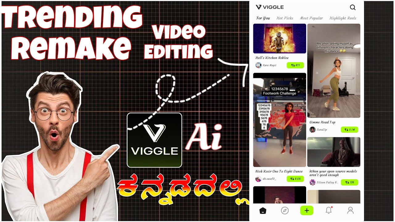 Viggle Ai Video Editing In Kannada //@Techedit_proViggle Ai - YouTube