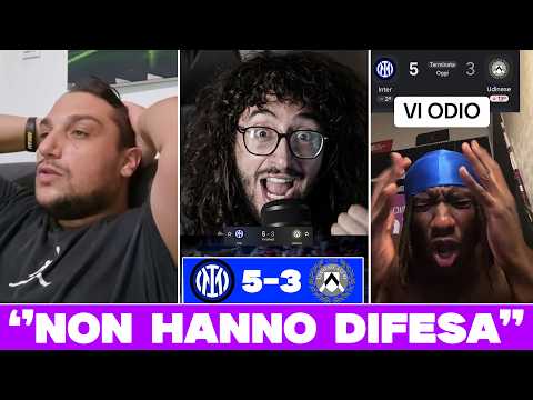 La Reazione dei GUFI dopo il PAZZO Inter Udinese 5-3 Post partita | FAN REACTION!