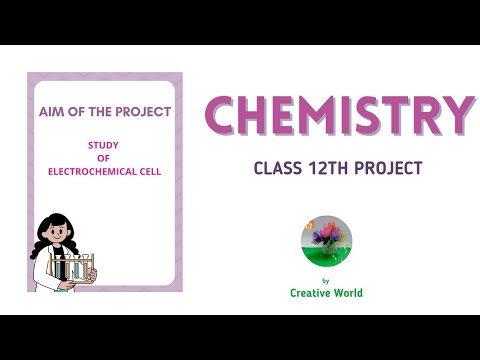 Class 12th Chemistry Project|| Electrochemical Cell || by Creative ...