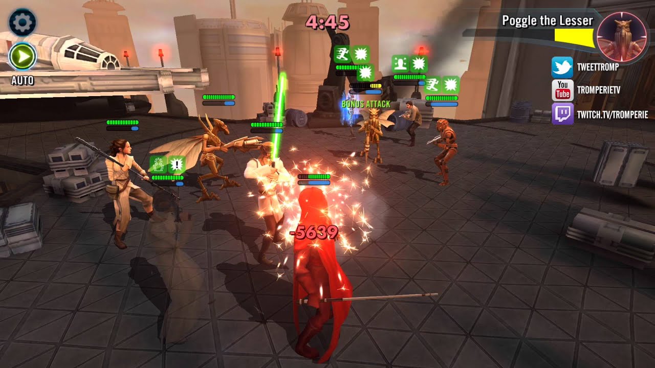 Star Wars Galaxy Of Heroes - Royal Guard & Speed VS Droid Team (Arena ...