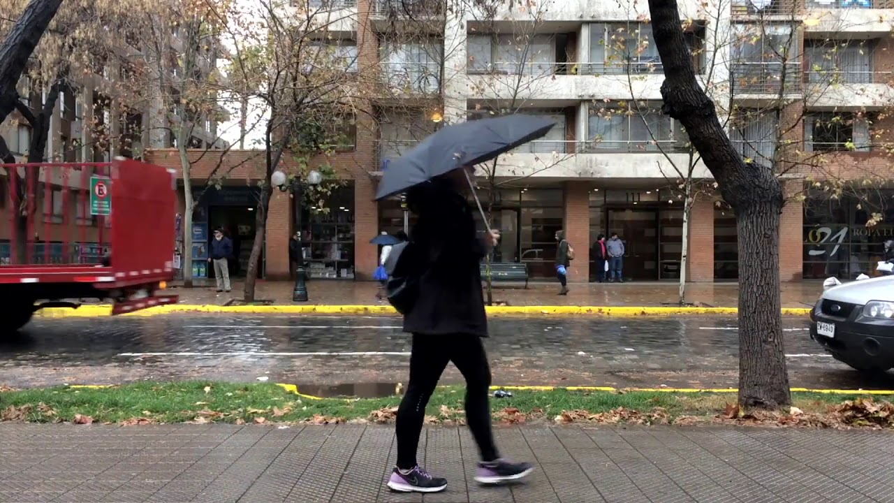 People walking while raining stock free video no copy right - YouTube