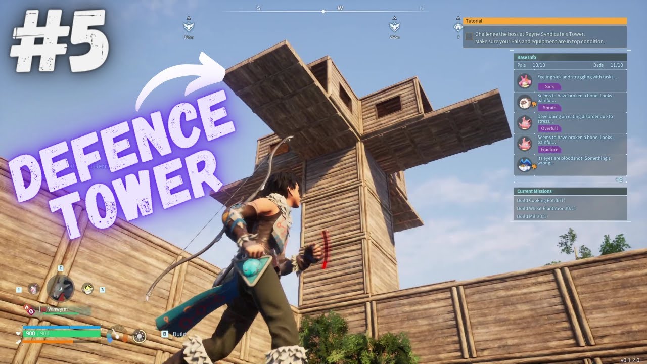 We Build the DEFENCE TOWER in our new Base - YouTube