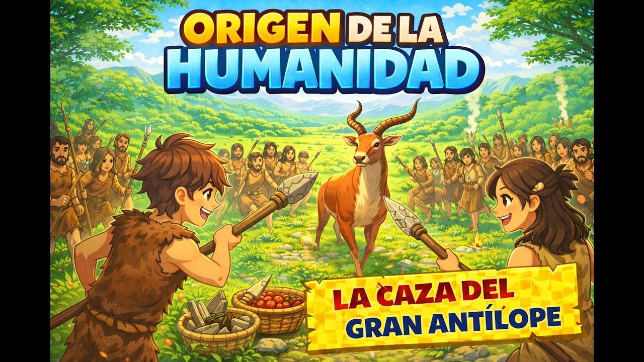EL ORIGEN DE LA HUMANIDAD. Cap3: La caza del gran antílope 🦌 ...