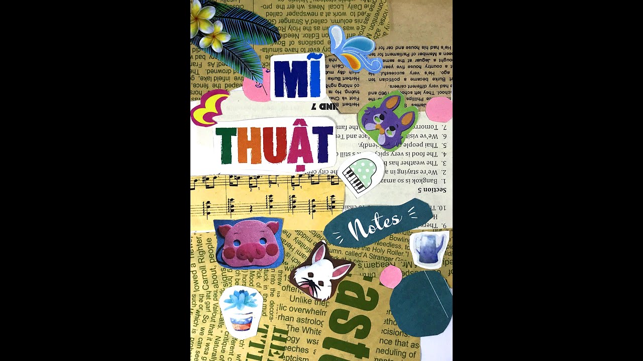 Cách tạo bức tranh theo hình thức Collage art dựa vào hình ảnh, màu sắc ...