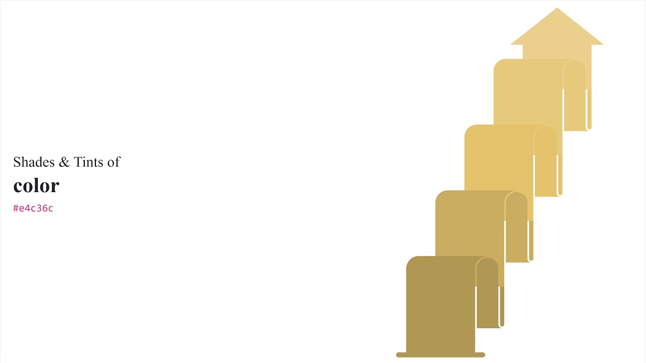 Shades & Tints of Bountiful Gold color #e4c36c A Warm Green color # ...