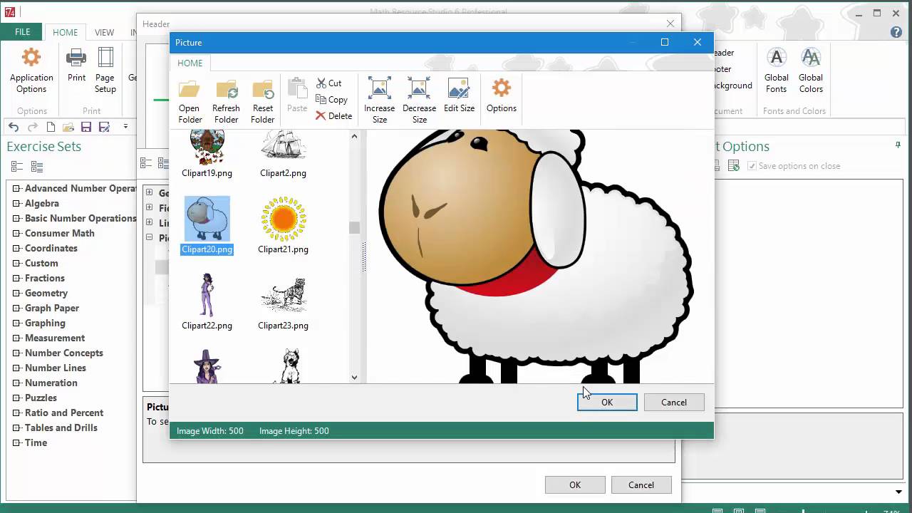 Math Resource Studio 6: Header and Footer - YouTube