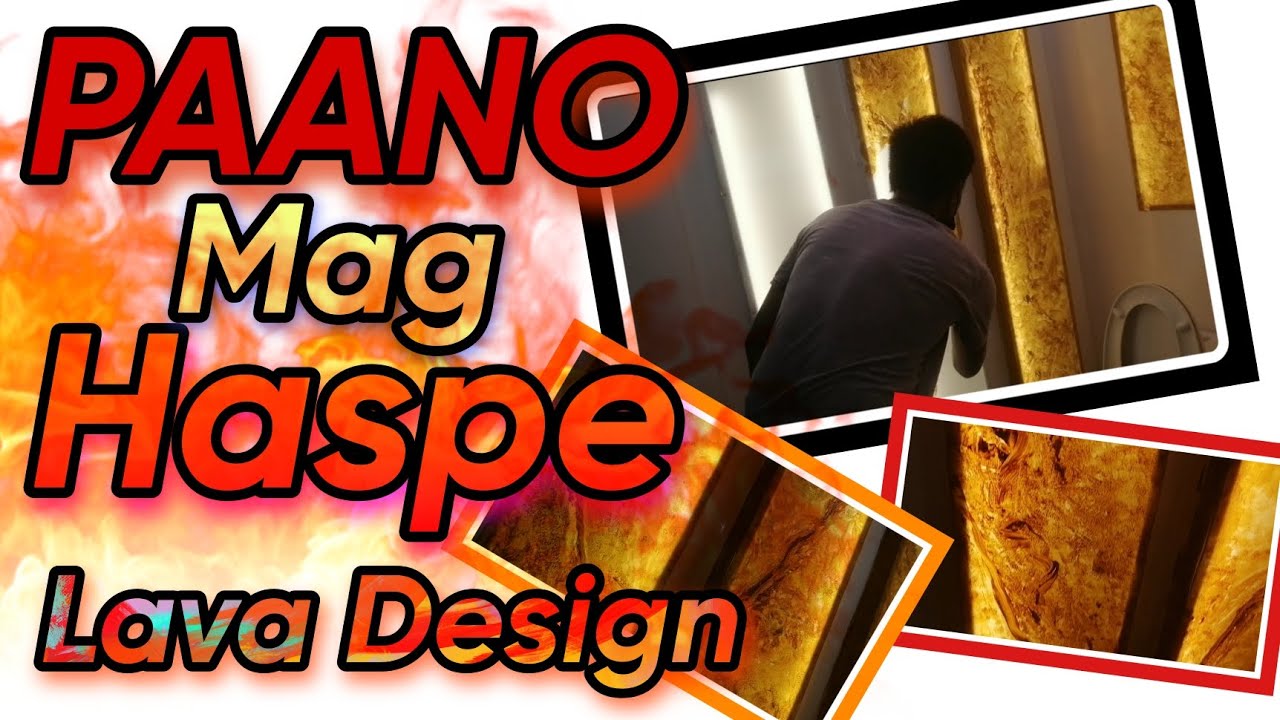 PAANO MAG HASPE | Lava Design Wall Lamp | Gamit lang raw sienna - YouTube