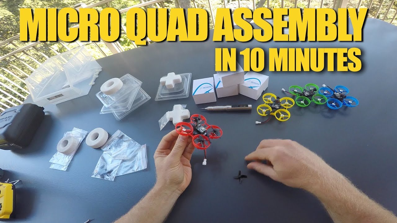 micro quad assembly - in 10 minutes - YouTube