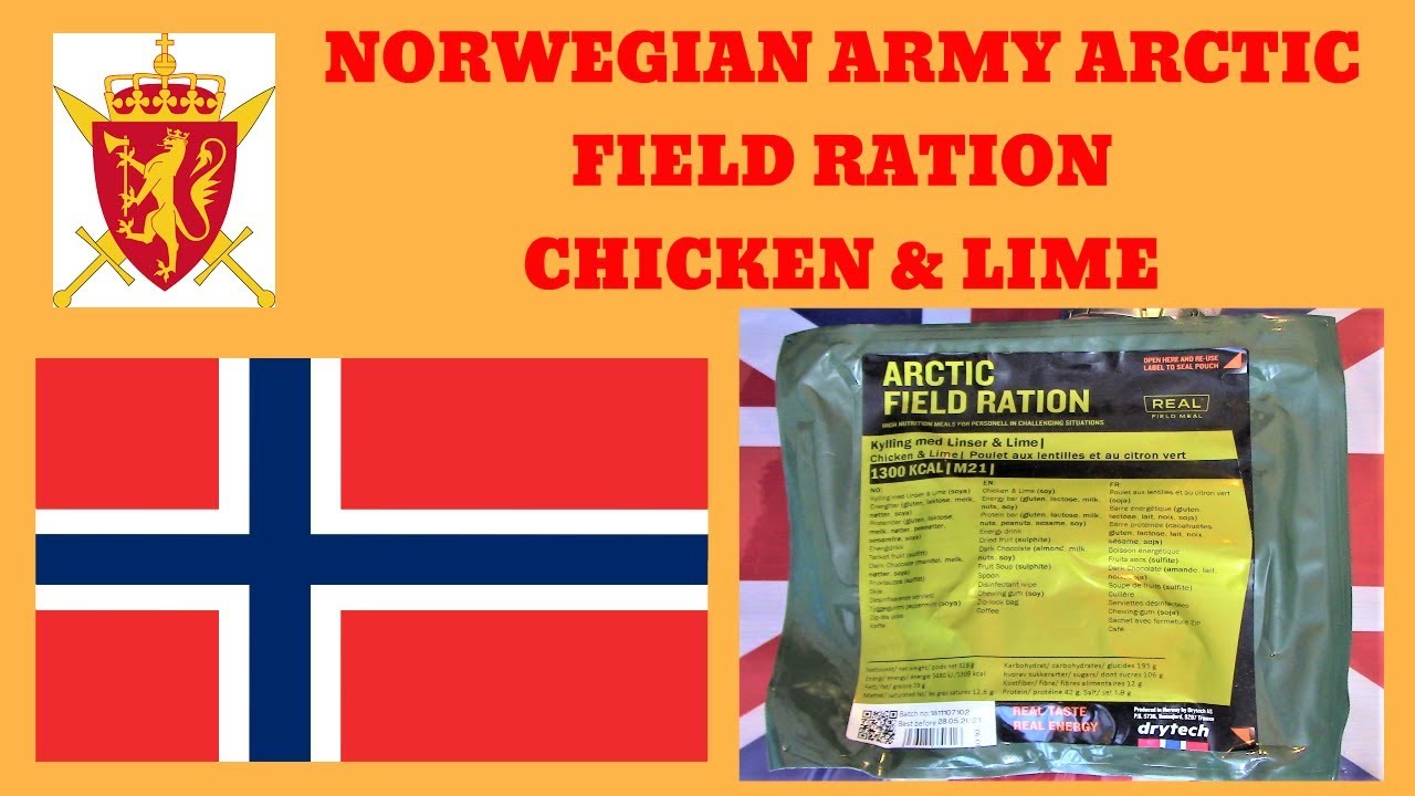 NORWEGIAN ARCTIC FIELD RATION - CHICKEN & LIME - YouTube