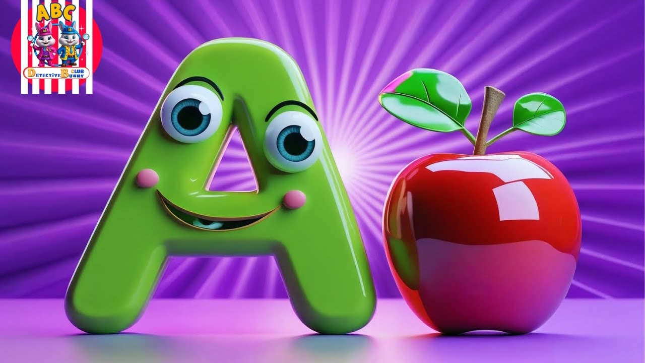 ABC Baby Song 🍎 | Detective Bunny Shows Real A to Z Words ...