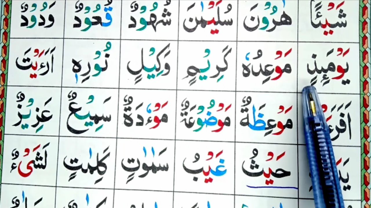 Madani Qaida Lesson 10 | part 8 | Qaida Nuraniyah - YouTube