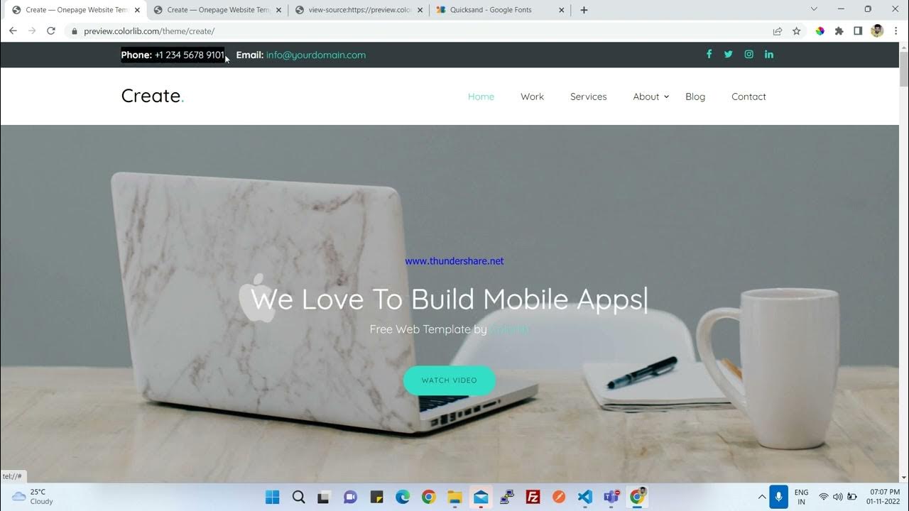 Cloning website design using HTML and CSS in Tamil - Part 1 - YouTube