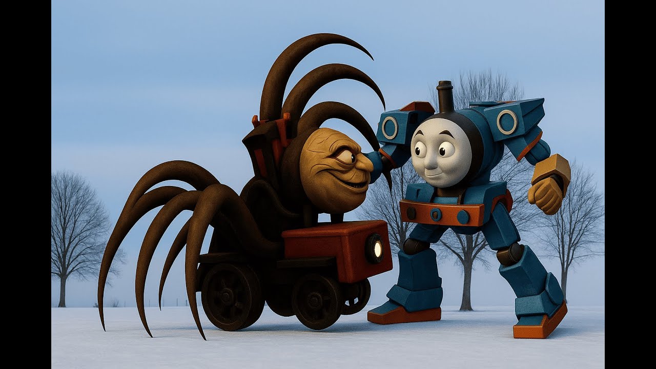 Thomas Robot vs Choo Choo Charles in the Snow! Epic Winter Battle ...