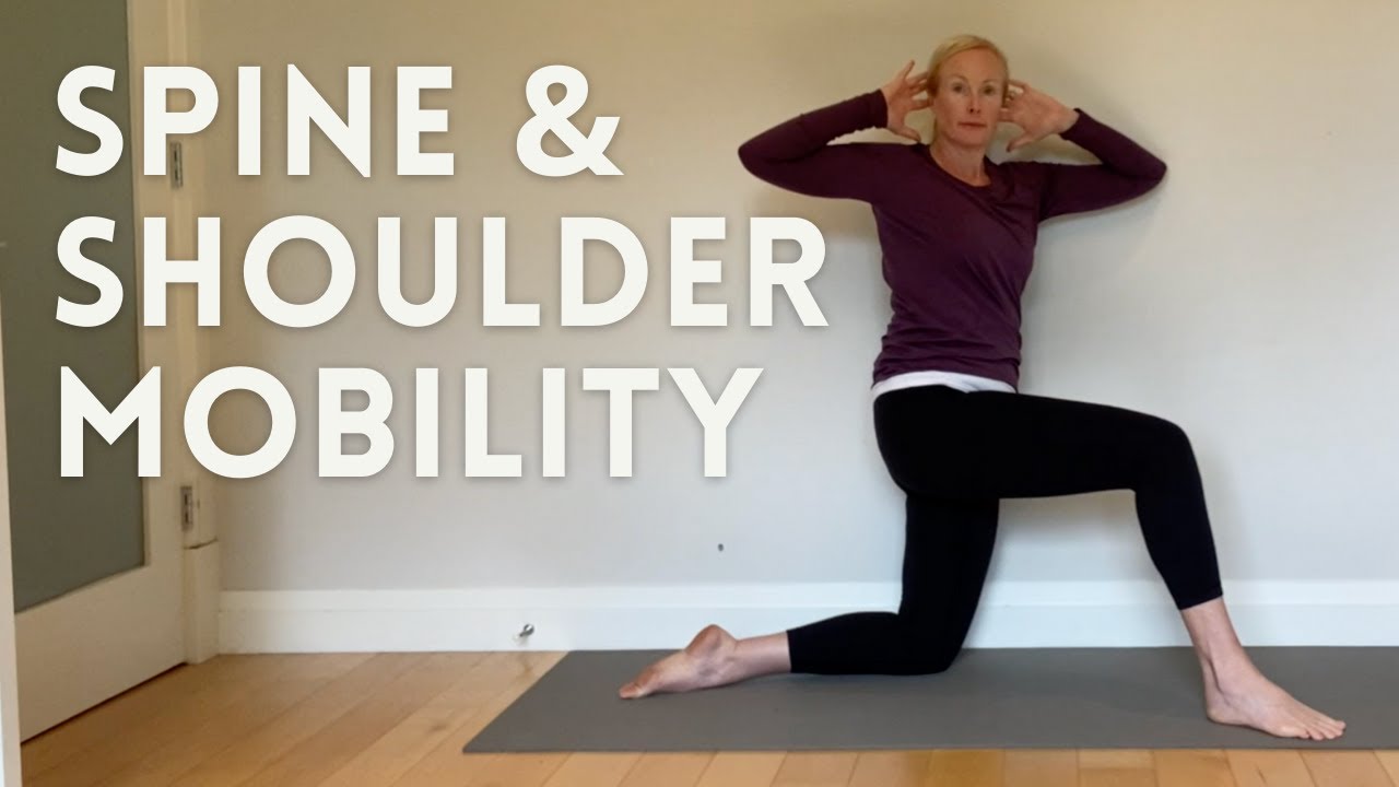 Spine & shoulder mobility @ a wall - YouTube