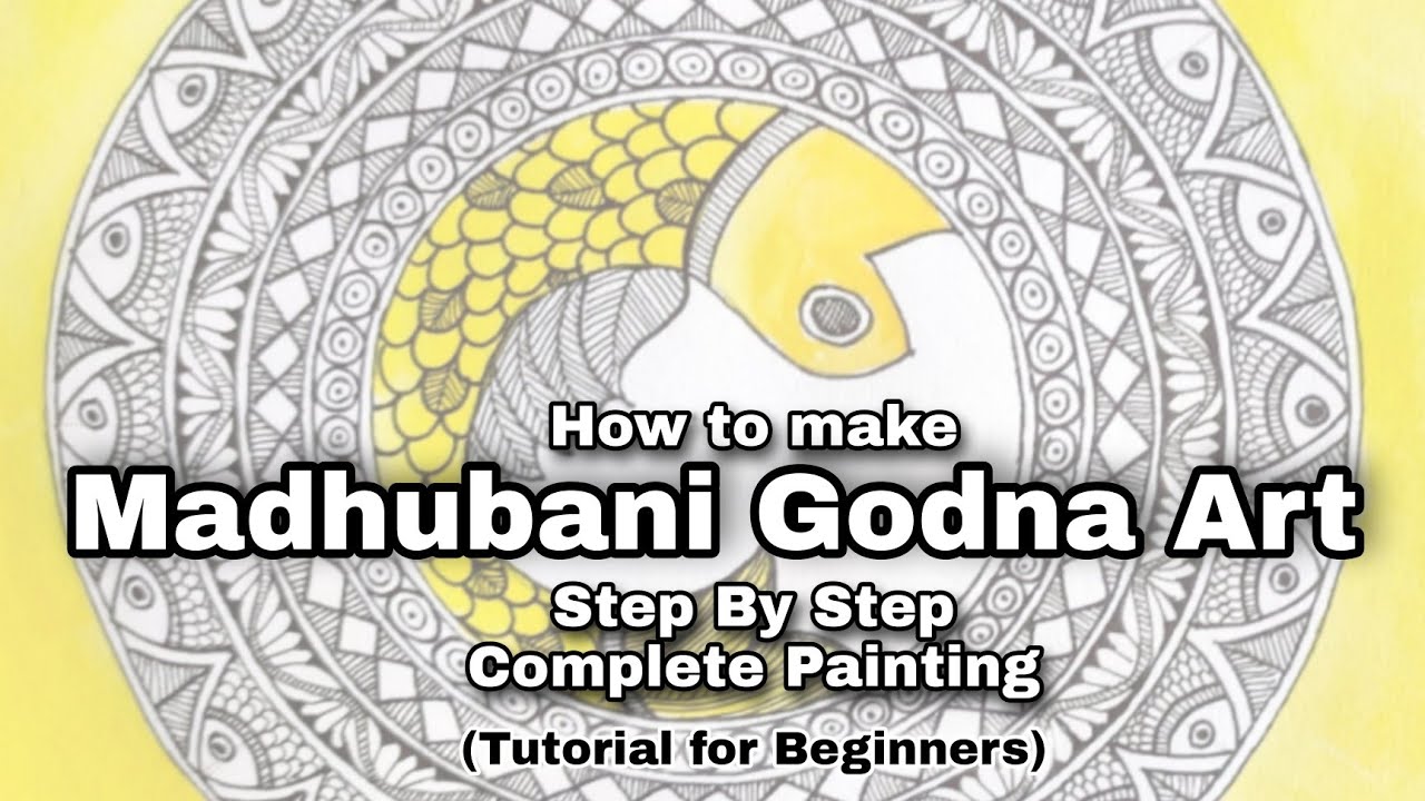 Madhubani Painting | Godna Style | Folk Art Form | Tribal Art in Hindi ...