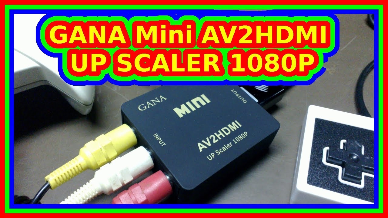 🎯 GANA Mini AV2HDMI Up Scaler 1080P 🎤 unboxing y demostración *U005 ...