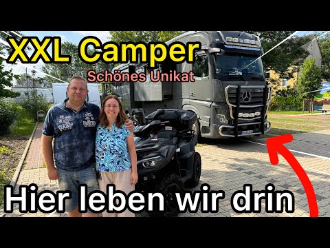 Überraschender Einblick ins XXL Camperleben 😳 Björn und Kerstin ihr Mercedes Actros InterHorse Truck