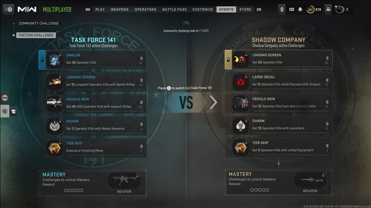 Modern Warfare II: FACTION CHALLENGE - TASK FORCE 141 VS SHADOW COMPANY ...