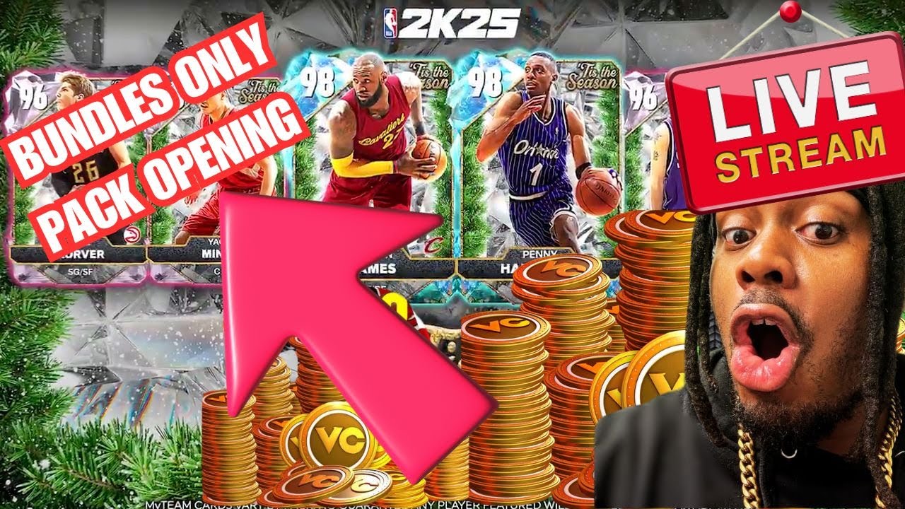 "NBA 2K25 LEBRON JAMES PACK OPENING BUNDLES LIVE! 🔥 BEST PULLS ...