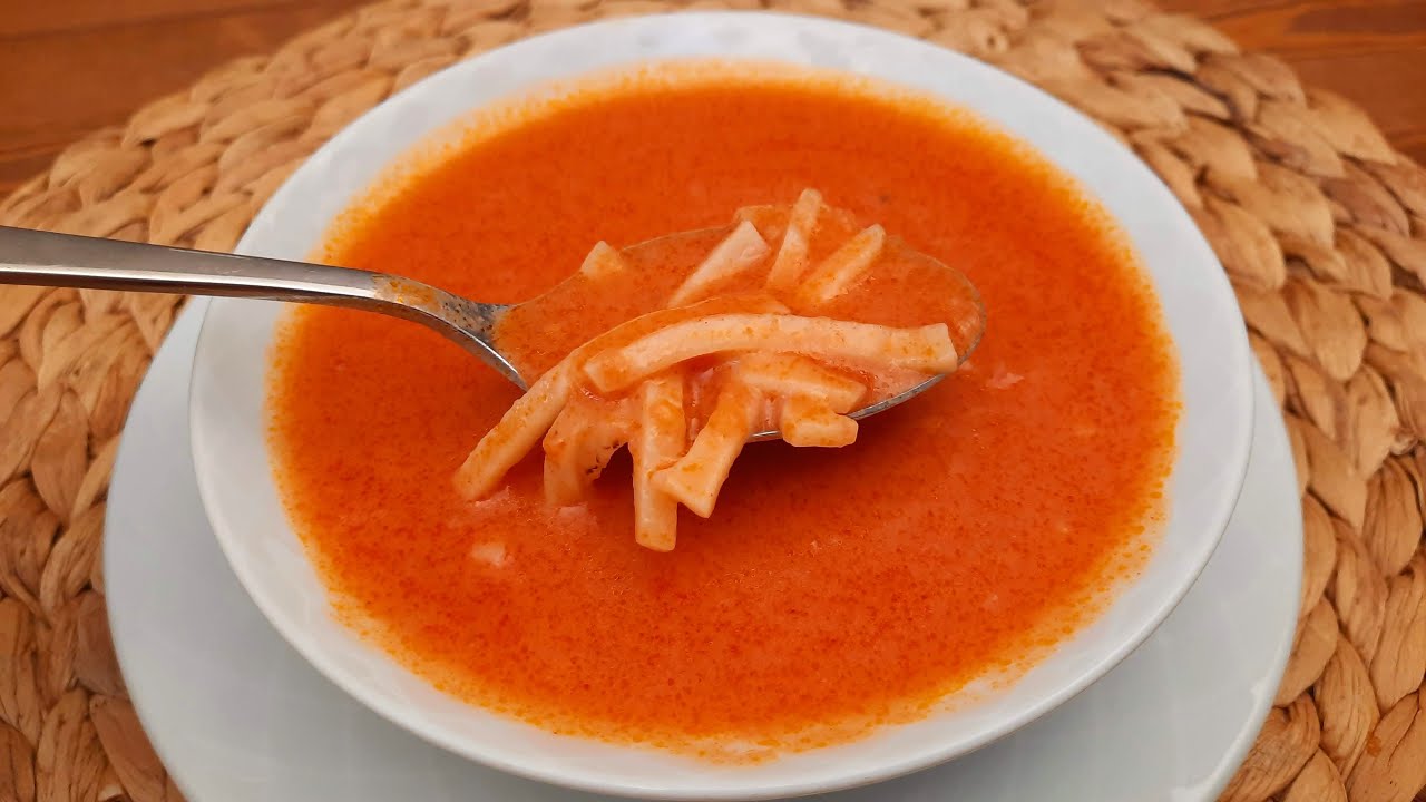 Erişteli Domates Çorbası Nasıl Yapılır / Erişteli Domates Çorbası ...