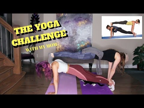 THE YOGA CHALLENGE WITH MY MOM (HILARIOUS)
