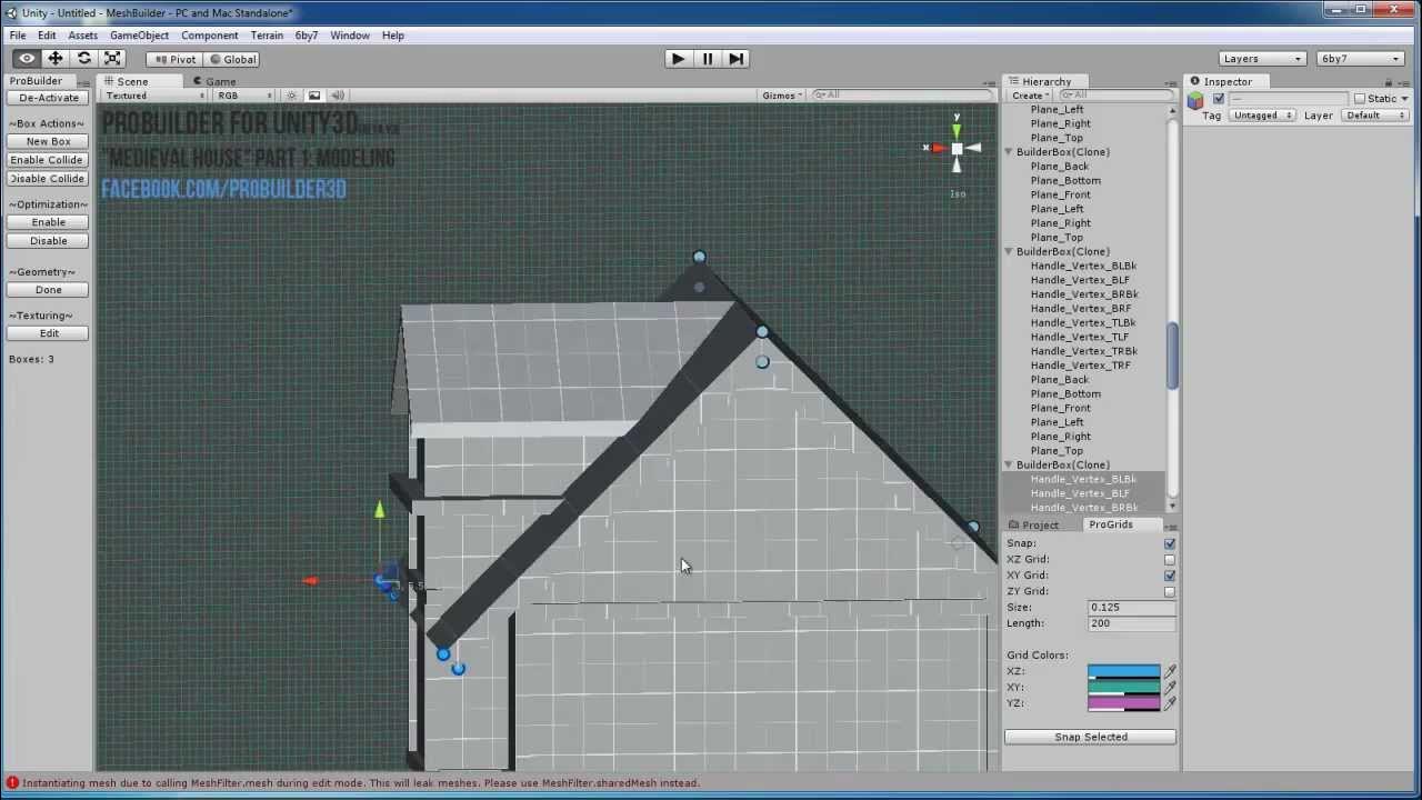 ProBuilder Demo, Medieval House Part 1: Modeling - YouTube