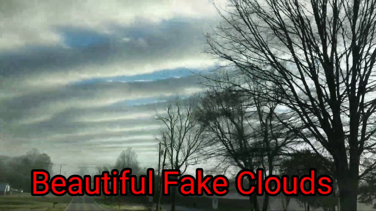 Fake looking clouds - YouTube