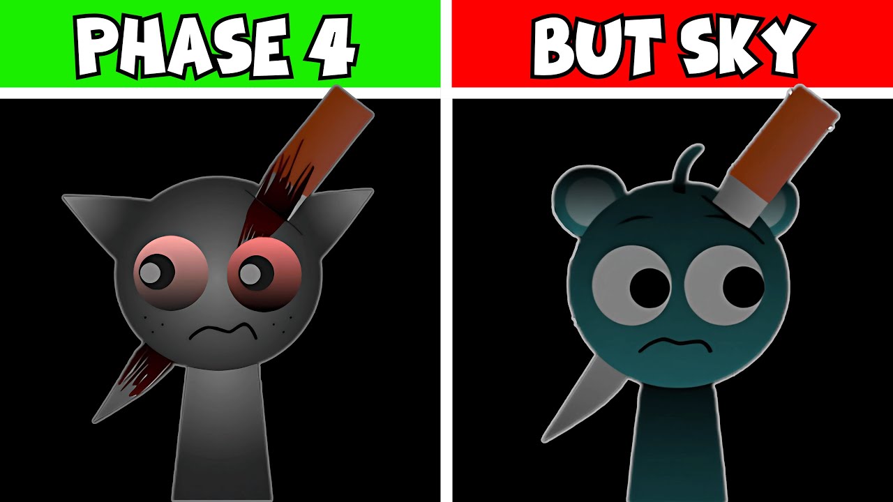 Sprunki Phase 4 But Everyone is Sky || Sprunki New Mod - YouTube