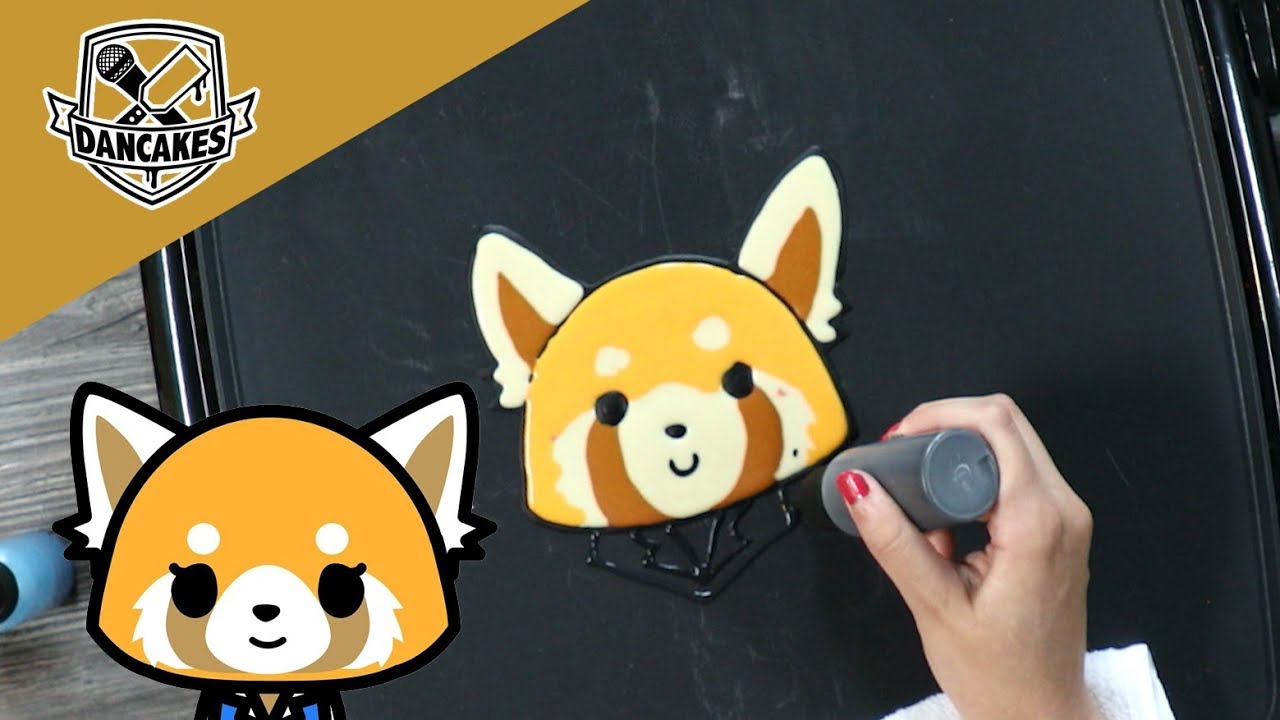 Aggretsuko Pancake Art - YouTube