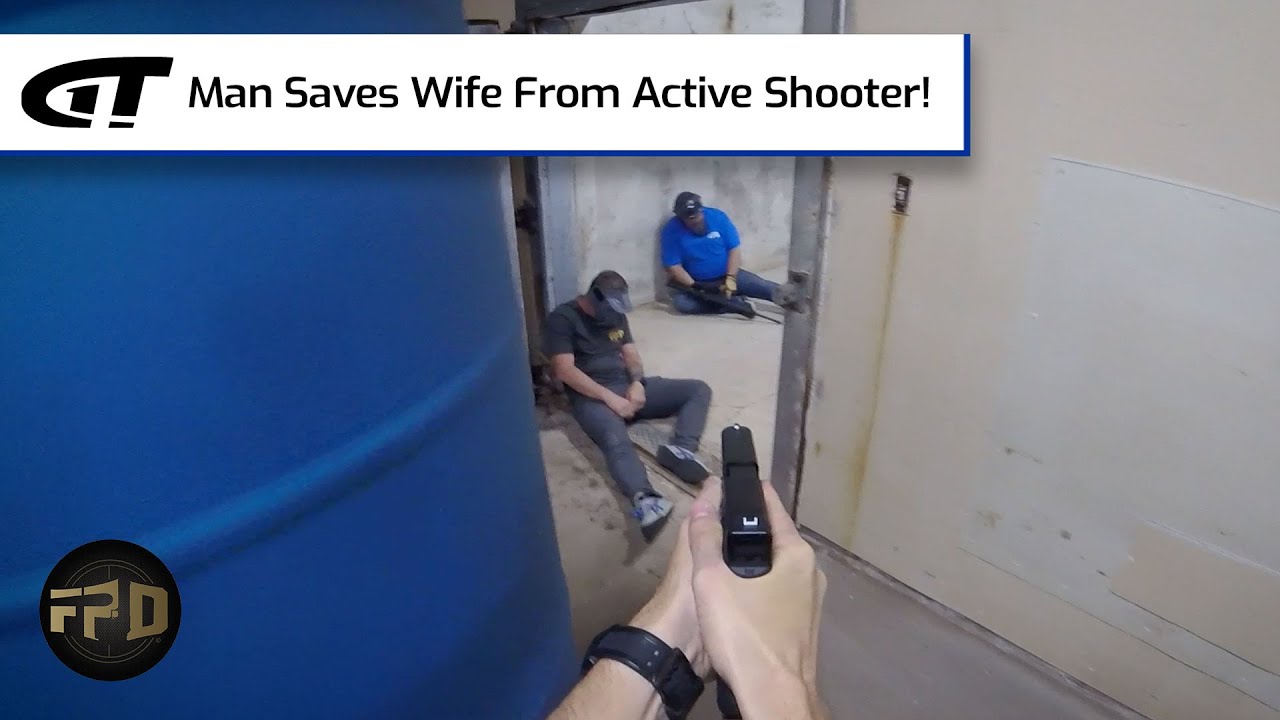 Man Saves Wife From Active Shooter! | First Person Defender - YouTube