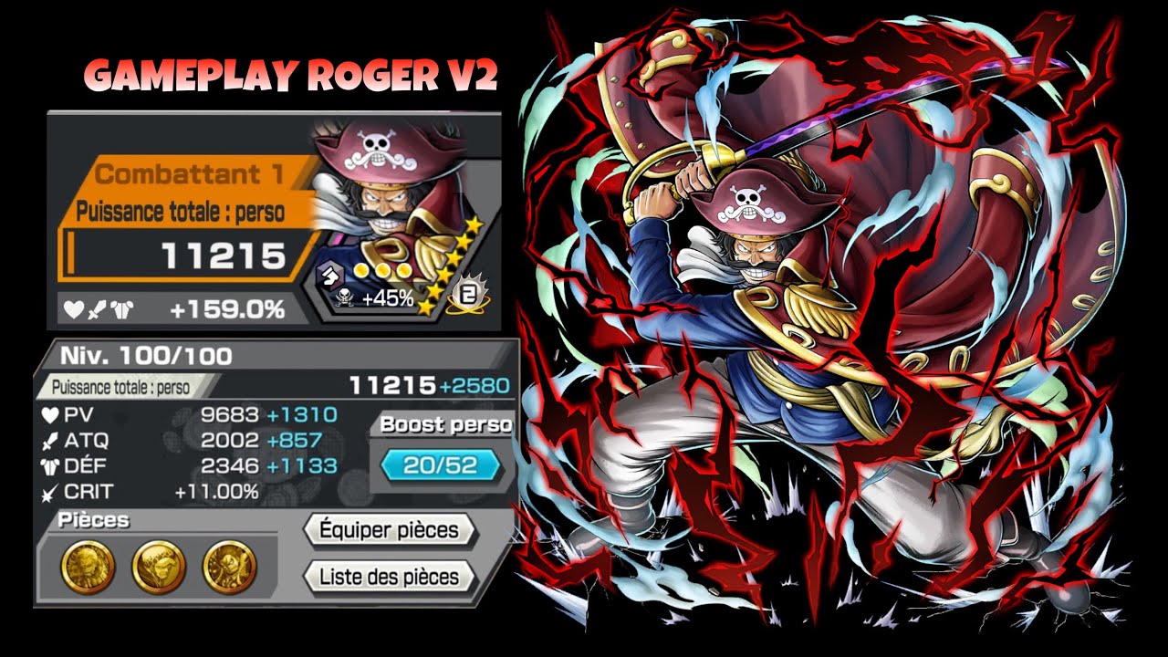 GAMEPLAY ROGER V2 ! LE PERSO POUR LES 5-0!!!!/ONE PIECE BOUNTY RUSH ...