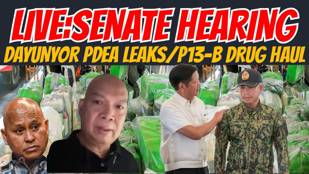 LIVE SENATE HEARING: DAYUNYOR PDEA LEAKS/P13-B POLBORON HAUL #dds # ...