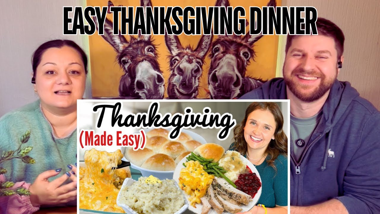 Easy Thanksgiving Dinner | REACTION - YouTube