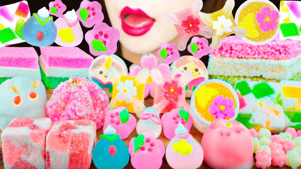 【ASMR】WAGASHI PARTY💓MUKBANG 먹방 食べる音 EATING SOUNDS NO TALKING - YouTube