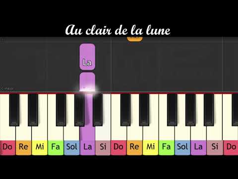 Piano pour enfants - Au clair de la lune