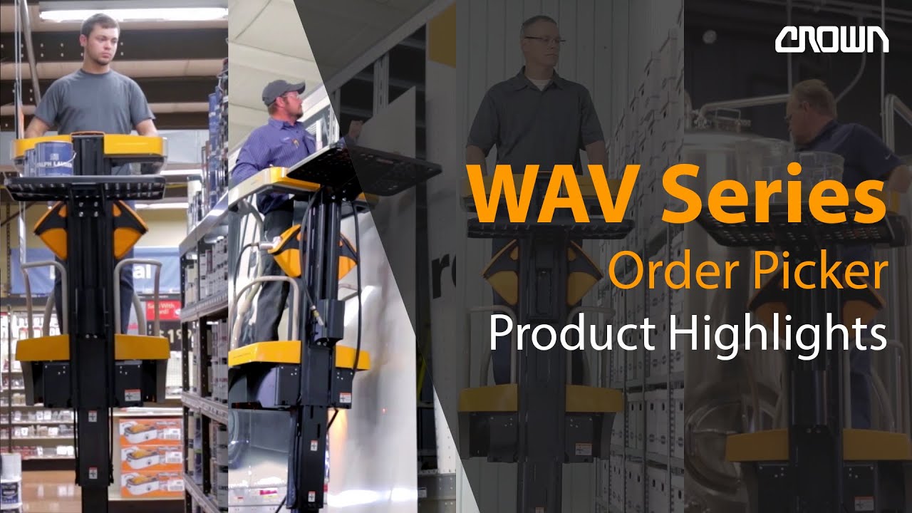Crown Order Pickers | WAV Series | Product Highlights - YouTube