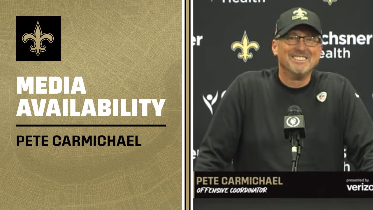 Pete Carmichael on Jumbo Formation w/ Taysom Hill | New Orleans Saints ...