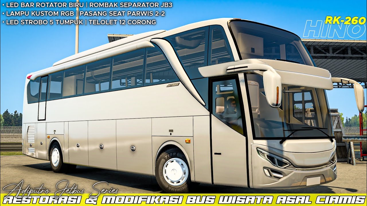 Modifikasi Bus Wisata Kece Asal Ciamis‼️- Adiputro JETBUS 2 SHD | ETS 2 ...