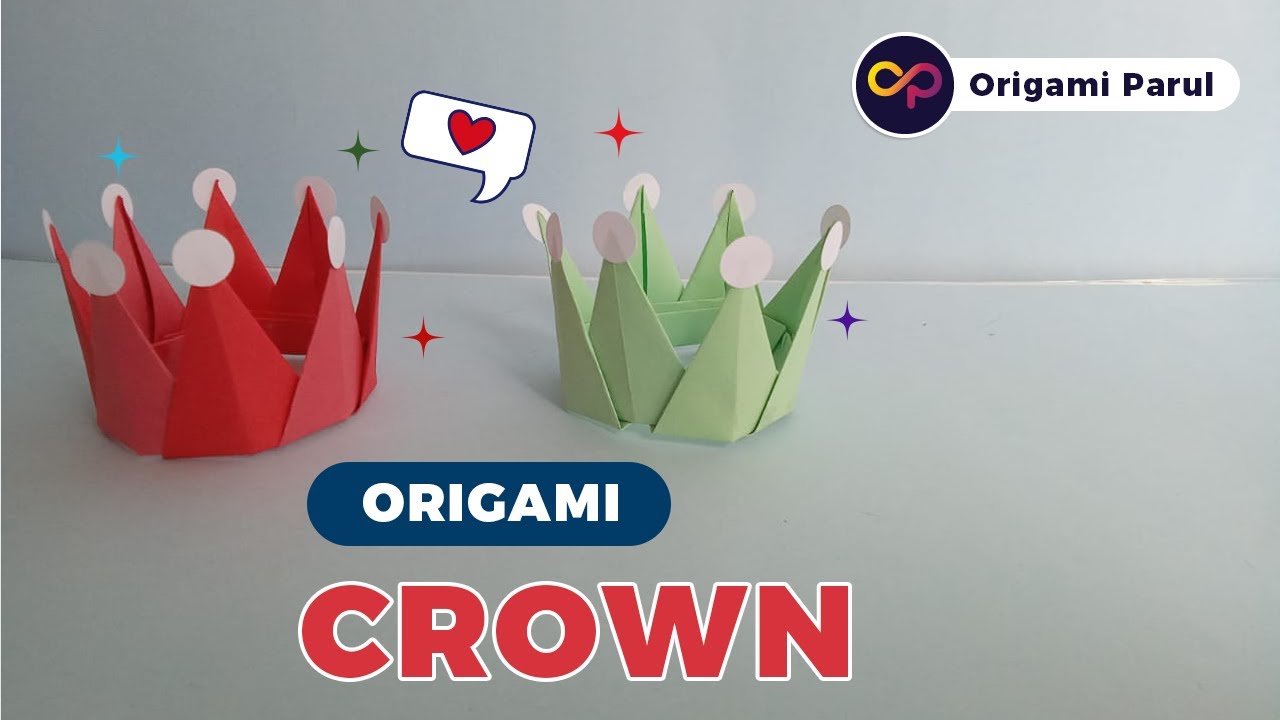 Paper Crown 👑 Origami Paper Crown: Simple Tutorial for Beginners - YouTube