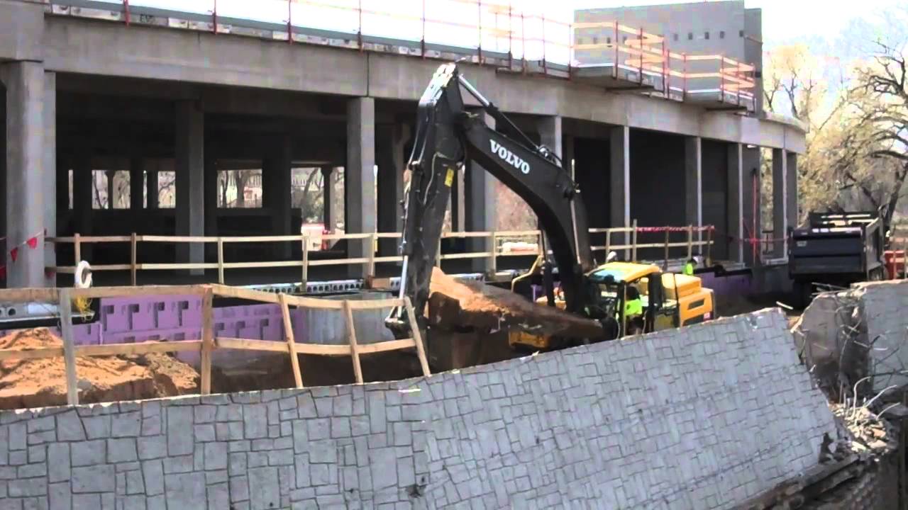 Retaining Wall Demolition at Confluence - YouTube