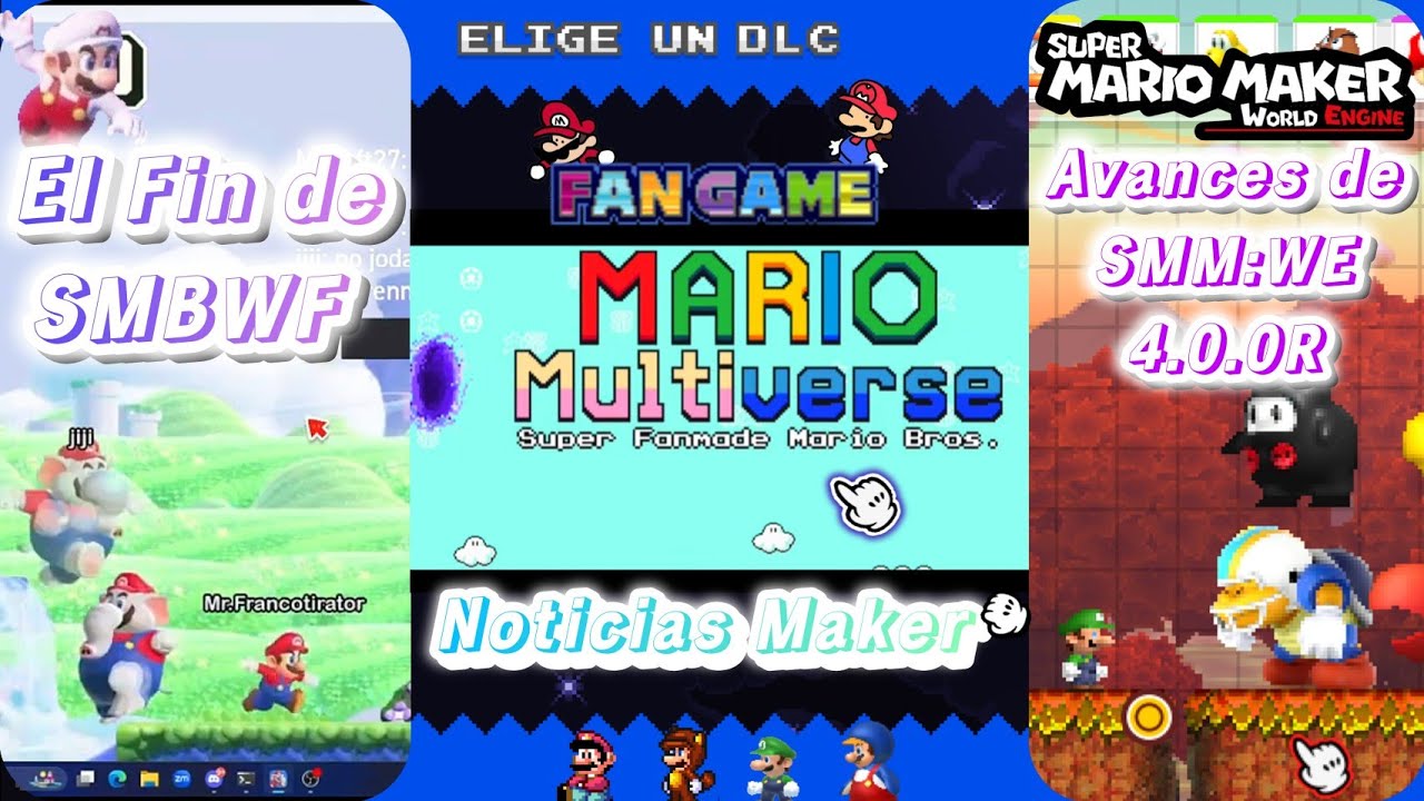 Nuevo Fan Game de Mario Multiverse Se Cancela SMBWF avances de SMM:WE 4 ...