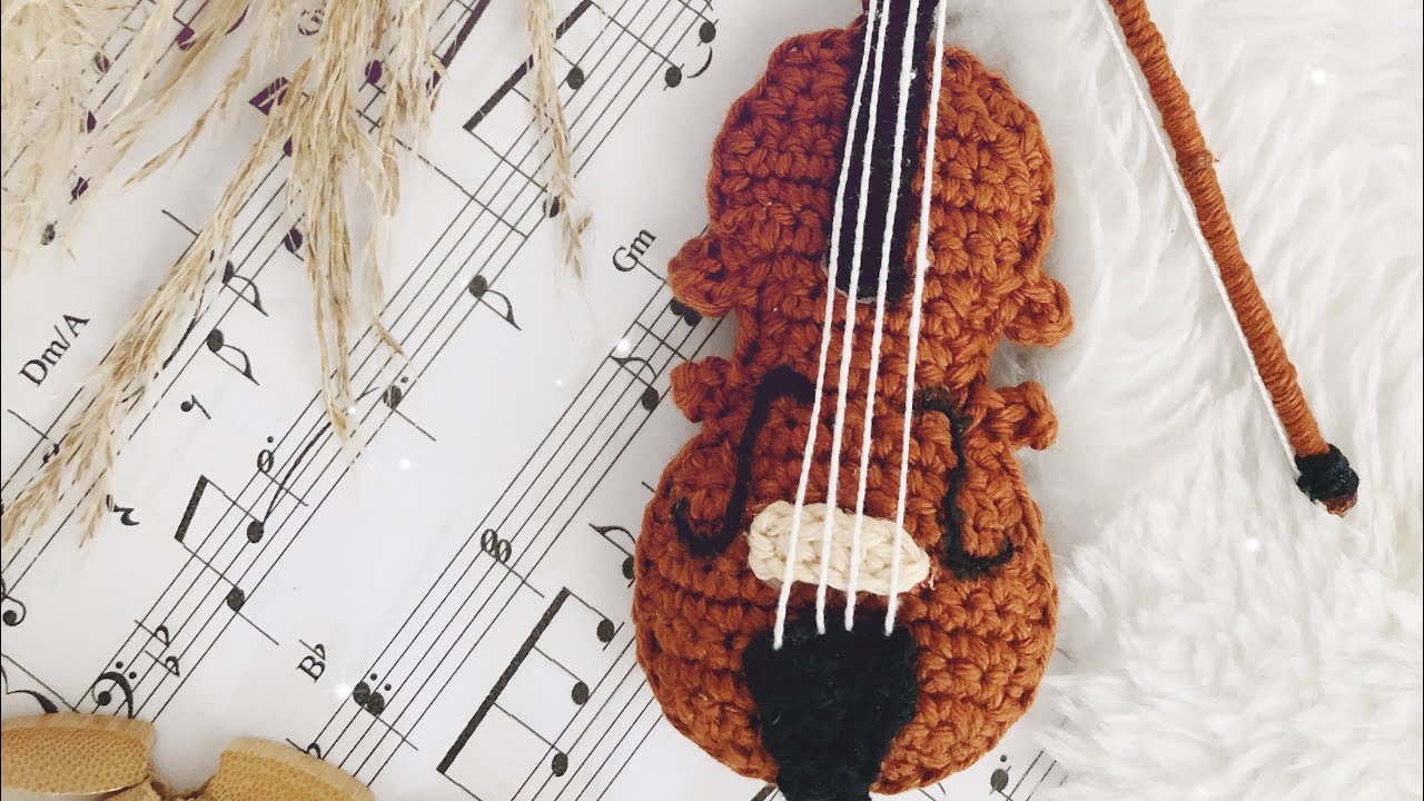 Violino amigurumi/como fazer um violino de crochê - YouTube