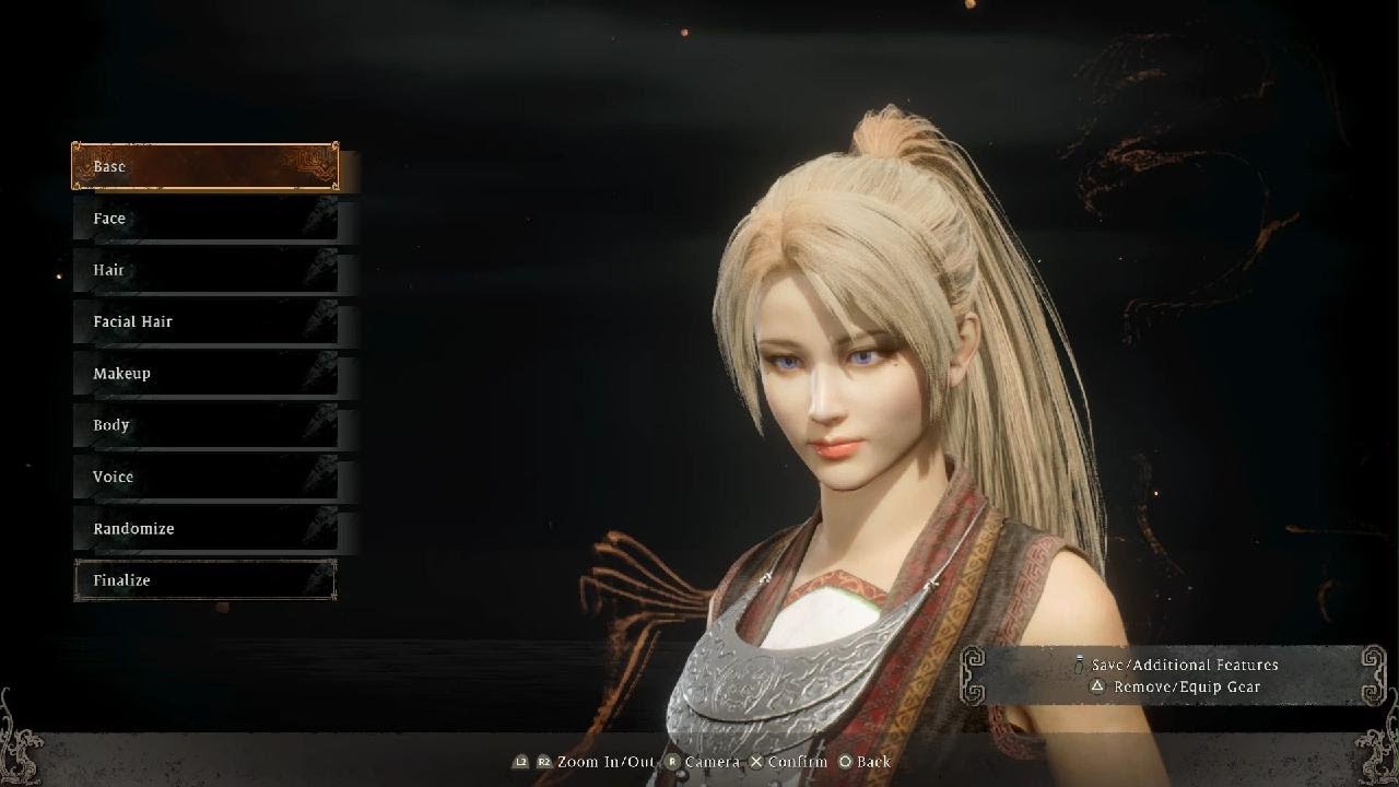 My character creation code & slider 😊 Wo Long: Fallen Dynasty - YouTube