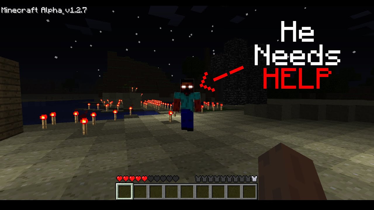 HE NEEDS HELP | Minecraft Alpha 1.2.7 - YouTube