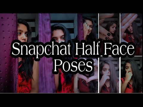 👻Snapchat Half Face Poses For Girl's | cute poses idea's 📱👻 ...