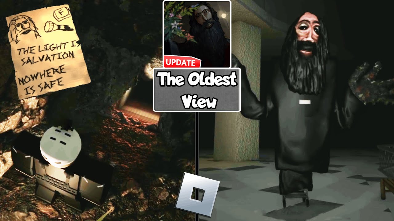 Roblox: The Oldest View // Running away from The Rolling Giant Roblox ...