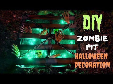 Making a Zombie Pit Decoration for Halloween - YouTube